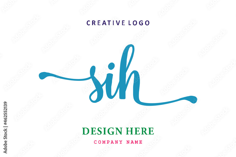 SIH lettering logo is simple, easy to understand and authoritative ...