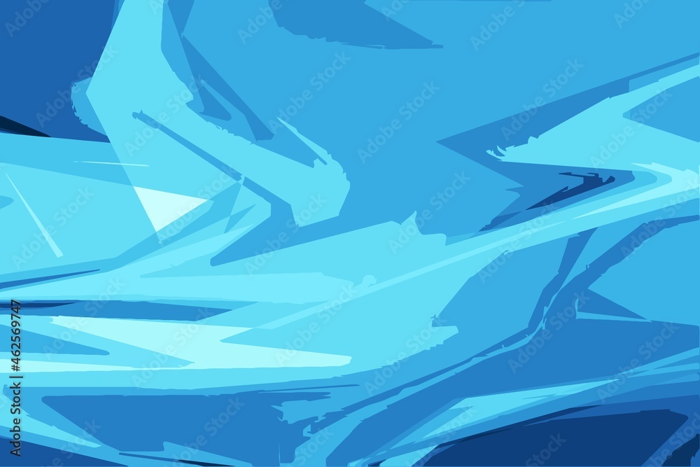 Abstract image with shades of blue. Simplified minimalism in ...