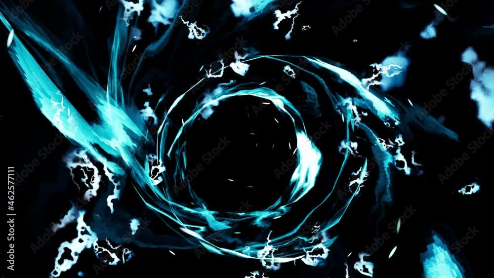 Rotation of the hollow vortex effect from the inside towards the camera ...