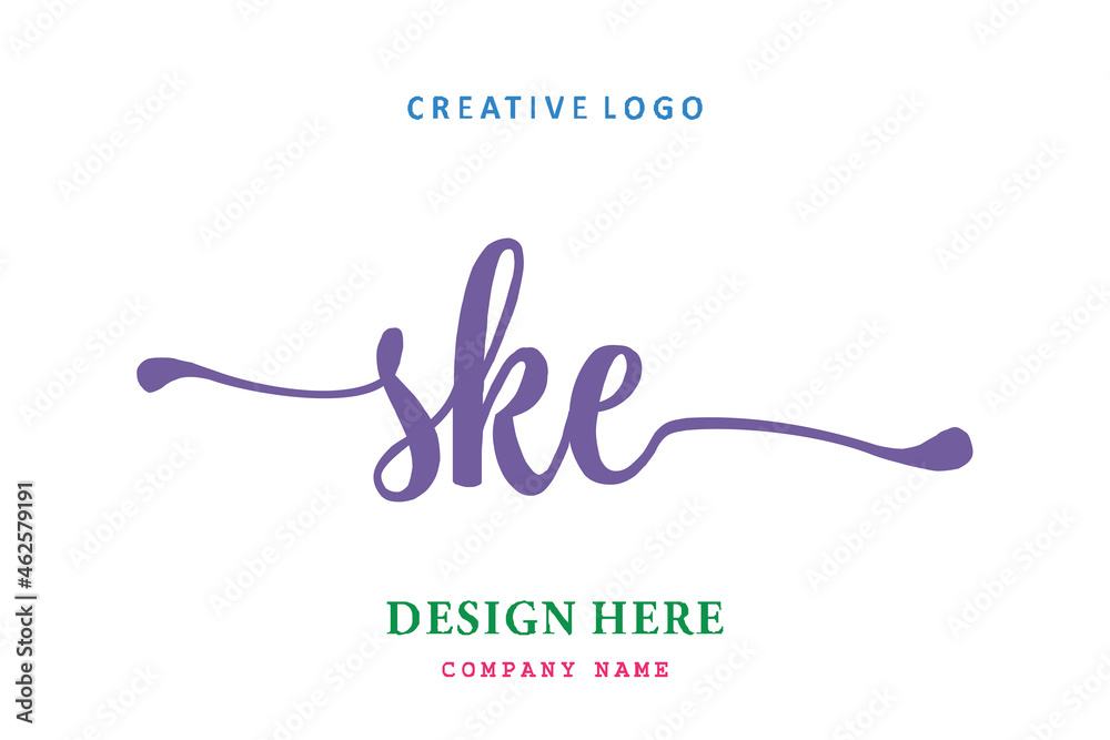 SKE lettering logo is simple, easy to understand and authoritative ...