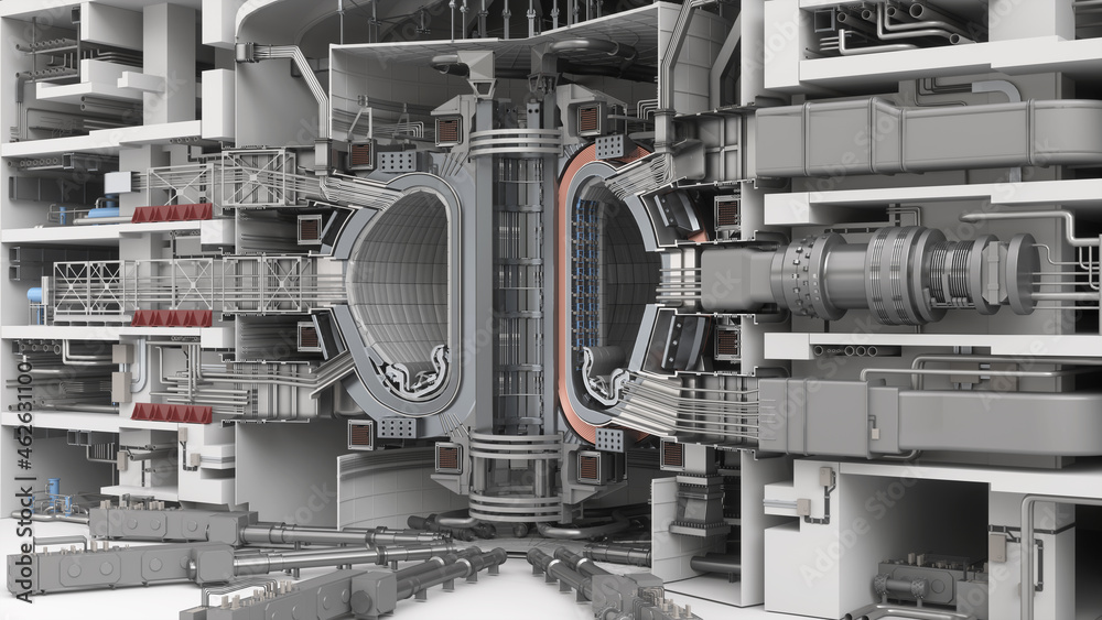 ITER Fusion Reactor. Tokamak. Thermonuclear Experimental power plant ...