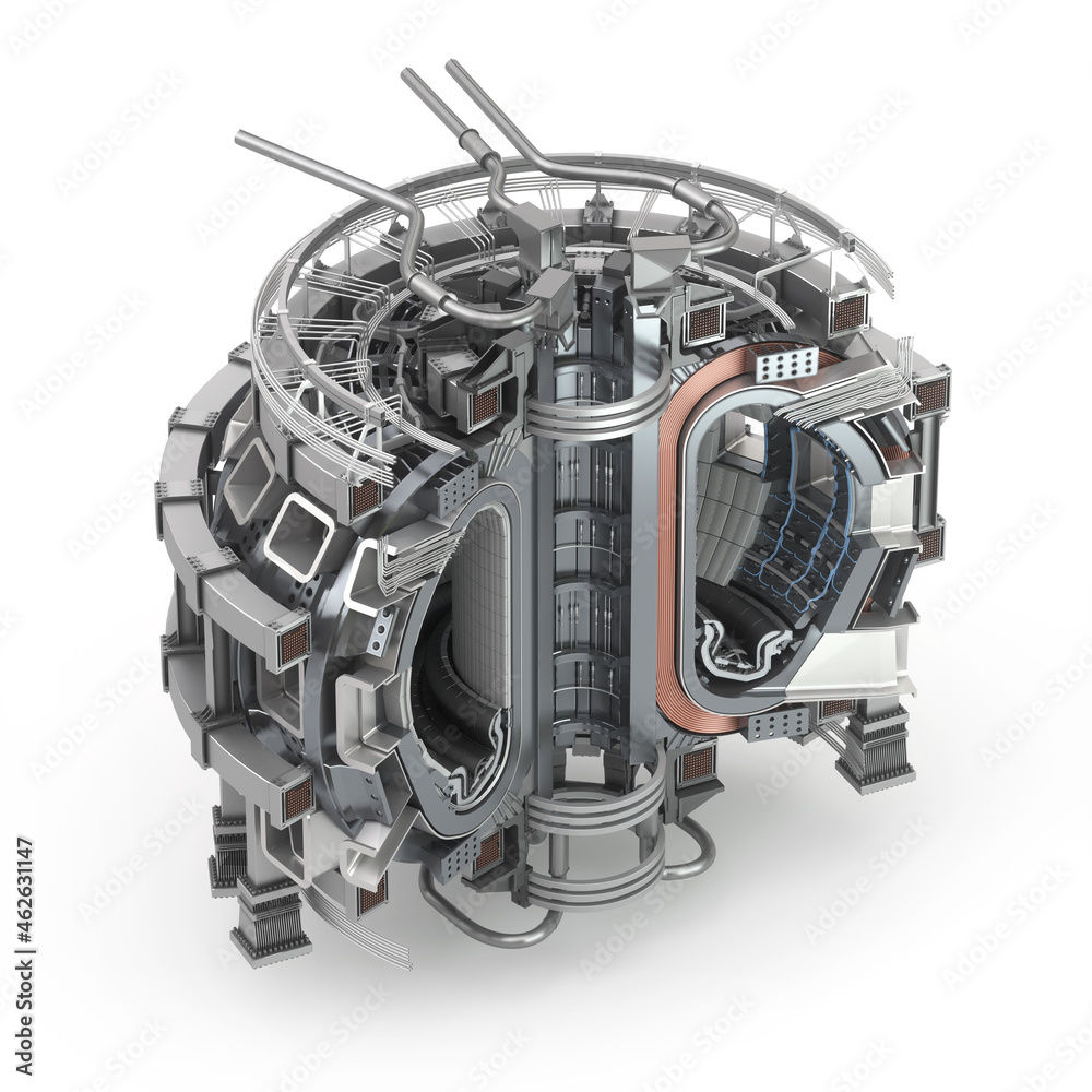 ITER Fusion Reactor. Tokamak. International Thermonuclear Experimental ...