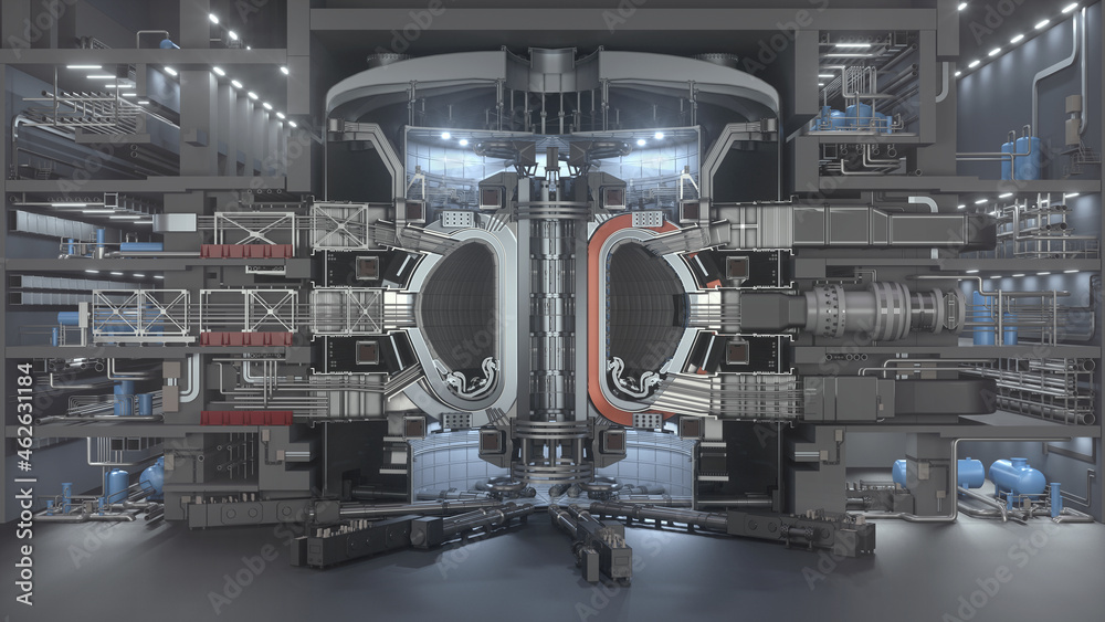 ITER Fusion Reactor. Tokamak. Thermonuclear Experimental power plant ...