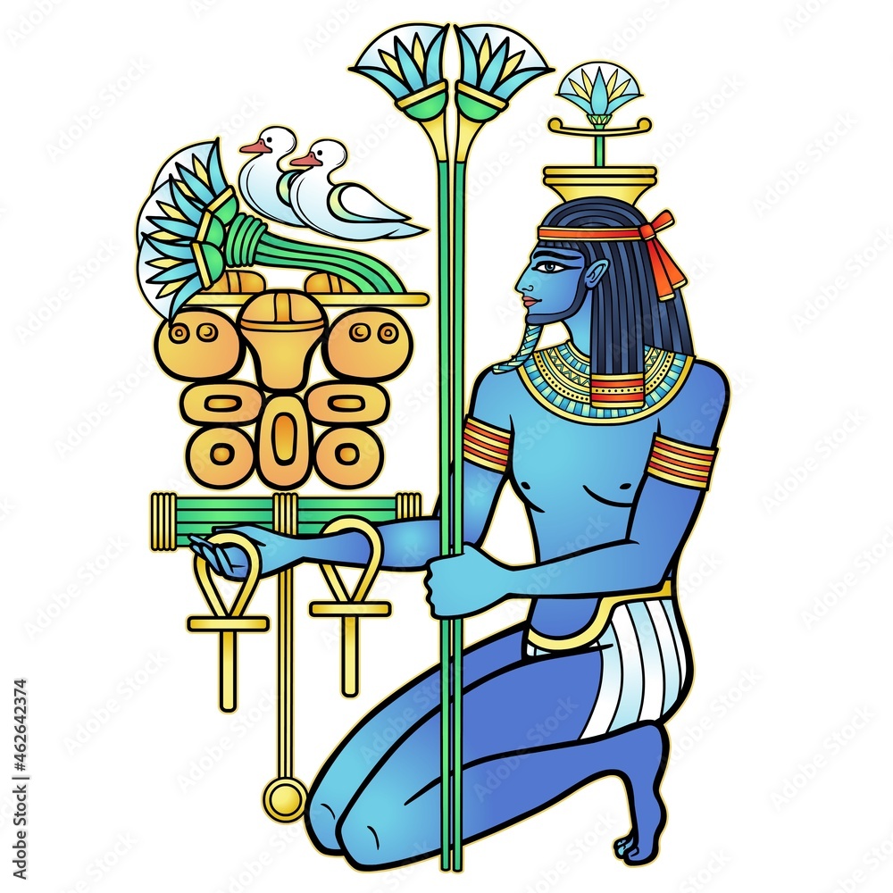 Hapi Egyptian God Of The Nile River