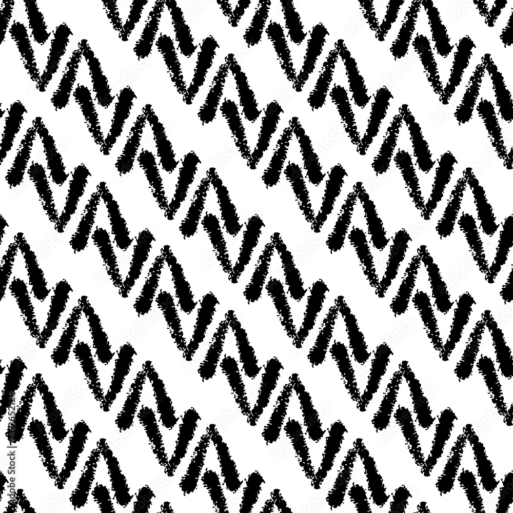 Black ink linear angular lines isolated on white background. Monochrome ...