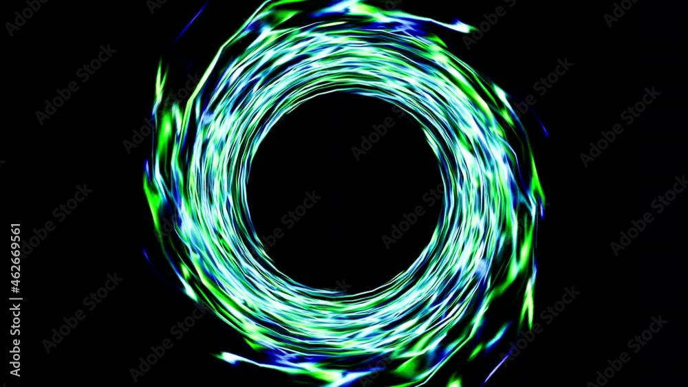 Rotation of the hollow vortex effect from the inside towards the camera ...