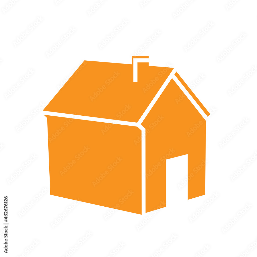 House icon vector isolated on white background. Trendy house icon in ...