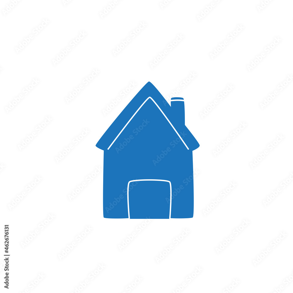 House icon vector isolated on white background. Trendy house icon in ...