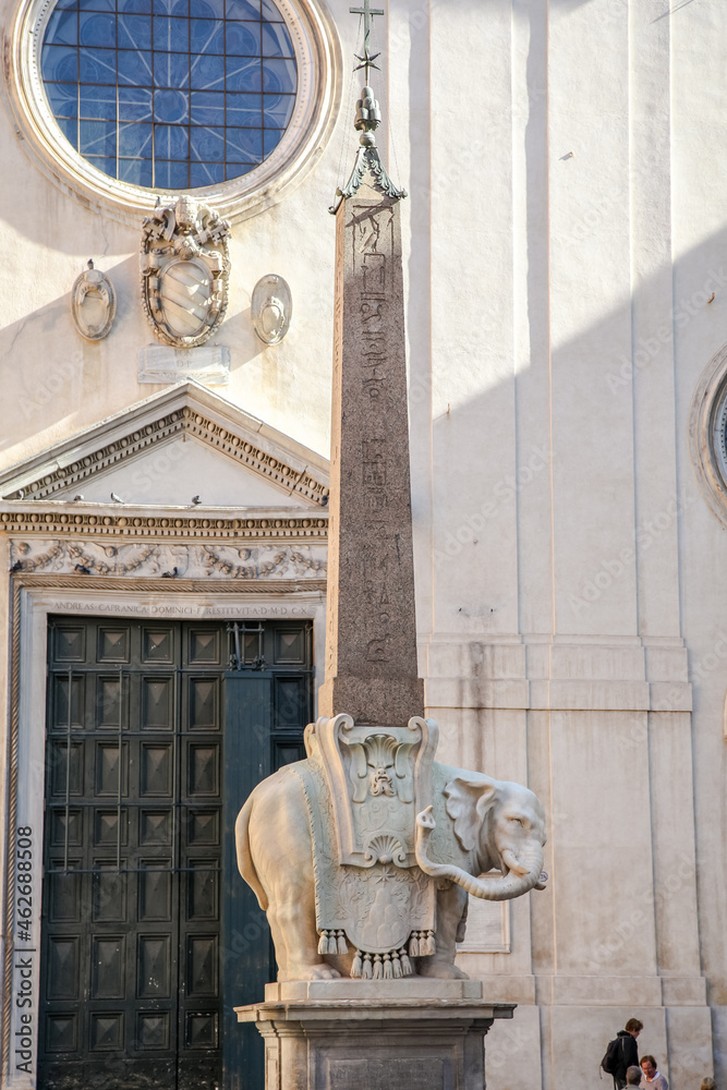 Elephant and Obelisk is a statue of an elephant carrying an obelisk ...