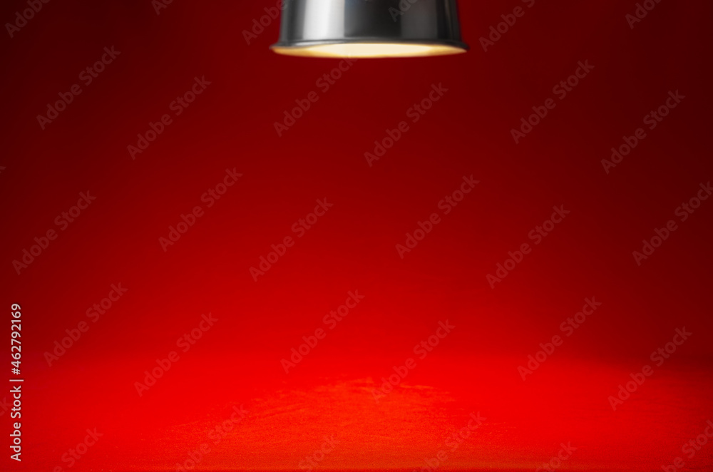 Luxury red empty scene with spotlight and spot of light. Elegant ...