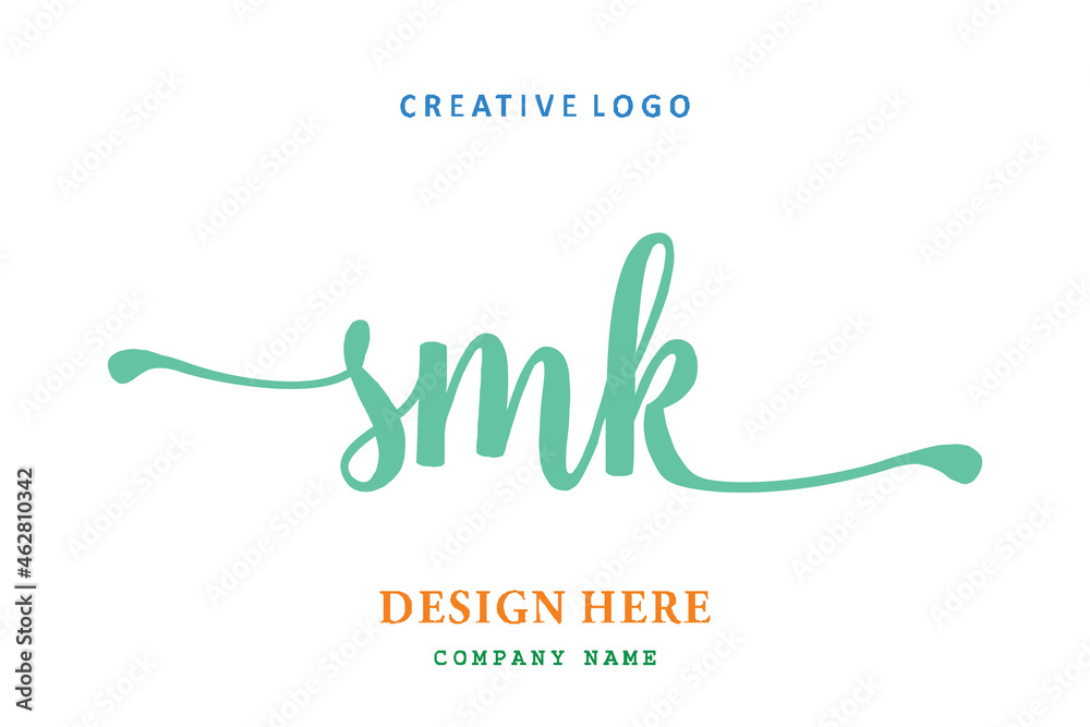 SMK lettering logo is simple, easy to understand and authoritative ...
