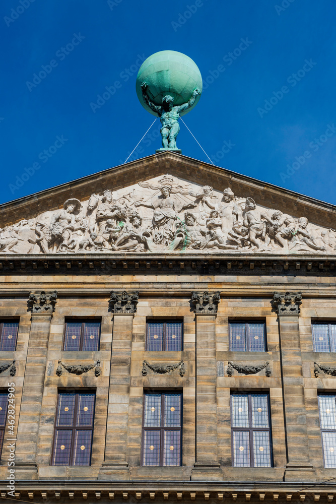The Netherlands, North Holland Province, Amsterdam, Atlas carrying ...