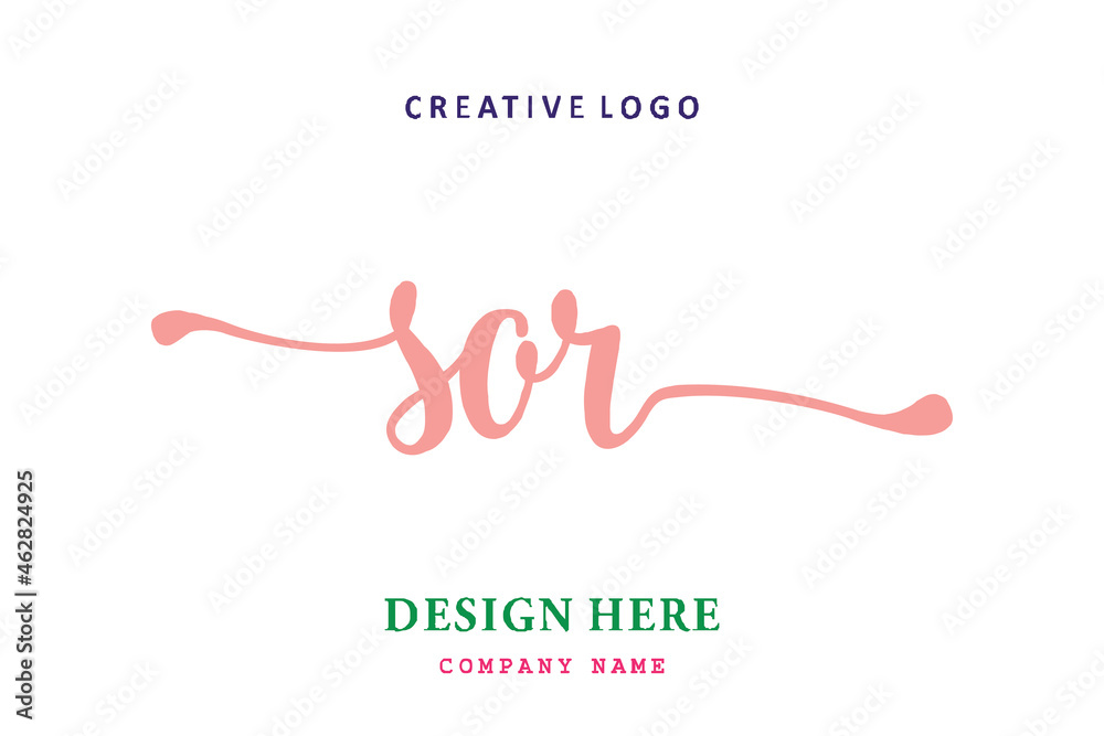 SOR lettering logo is simple, easy to understand and authoritative ...