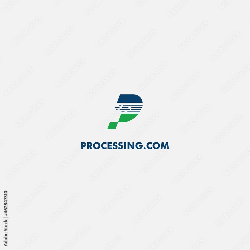 monogram letter p and C logo modern Stock Vector | Adobe Stock