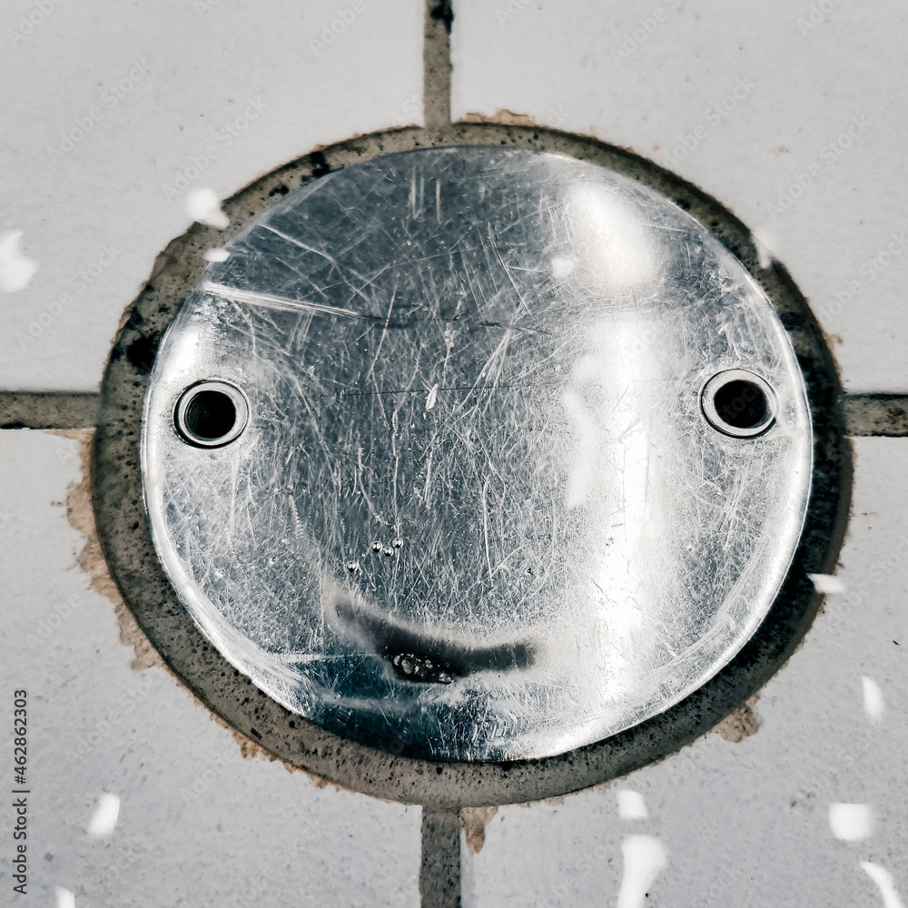 Stockholm, Sweden A drian at a swimming pool looks like a sad face with ...