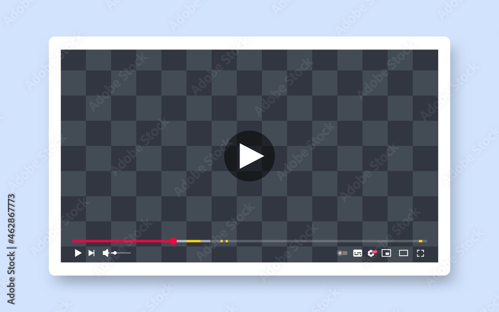 Lombok, Indonesia - October 14, 2021: Youtube multimedia player window ... Lombok, Indonesia - October 14, 2021: Youtube multimedia player window ...