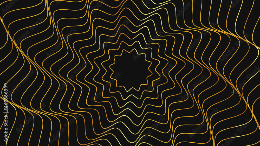 op art outline gold background texture design illustration Stock Vector ...