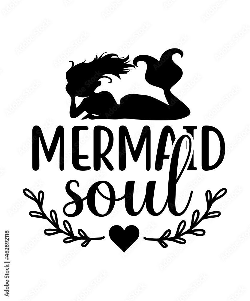 Mermaid Svg Bundle,Mermaid Svg,Give Me Vitamin Sea Svg,Birthday Girl ...