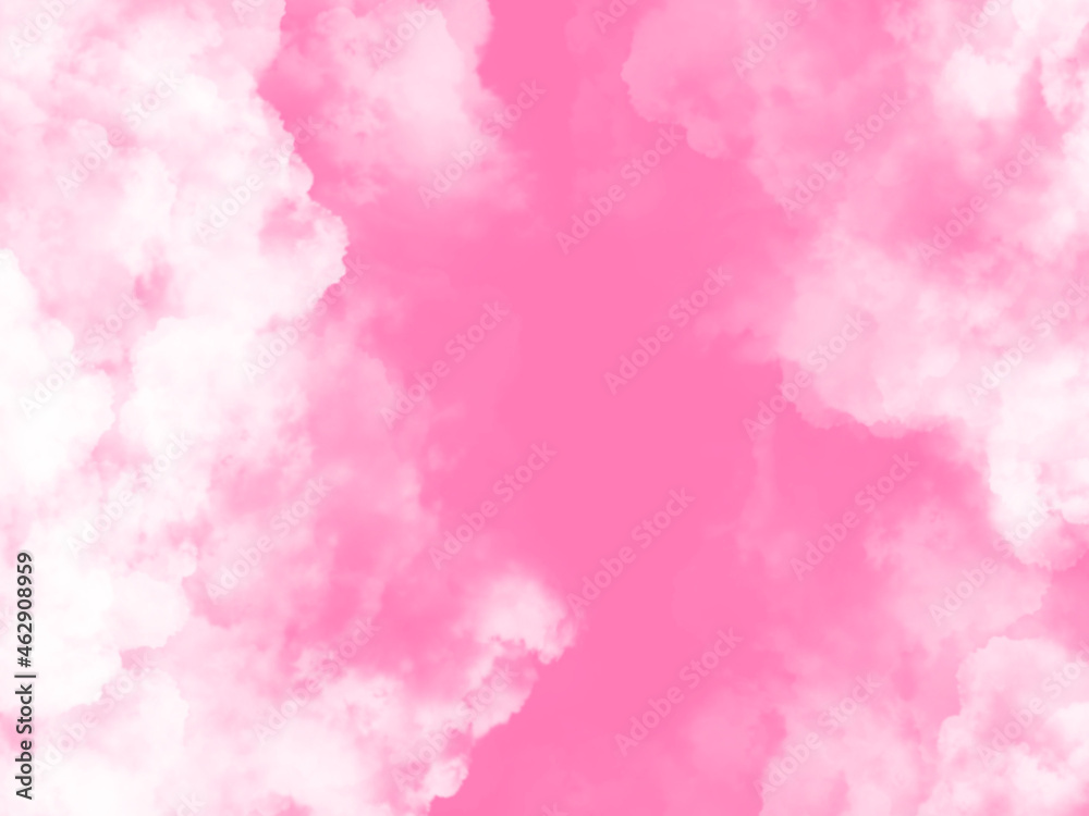 Sky with beautiful clouds. Cloud background. Pink cloud texture ...