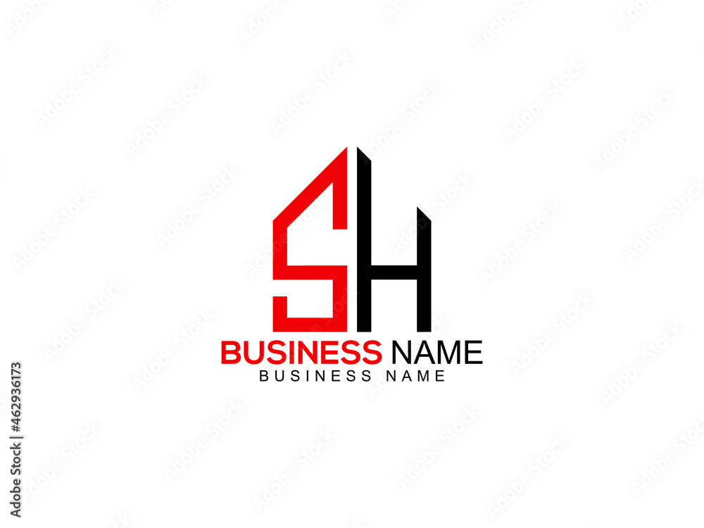 Letter SH initial logo, Creative Sh s&h Logo Icon Vector For Your ...