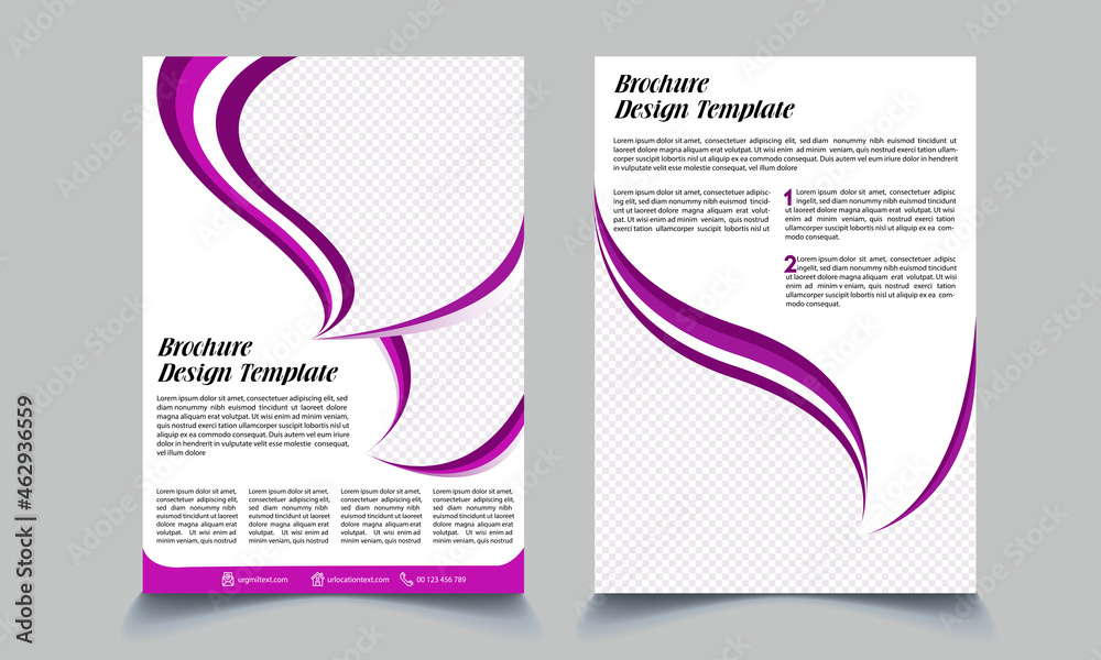 Business Leaflet Brochure Flyer Template Design Set vector files. Flyer ...