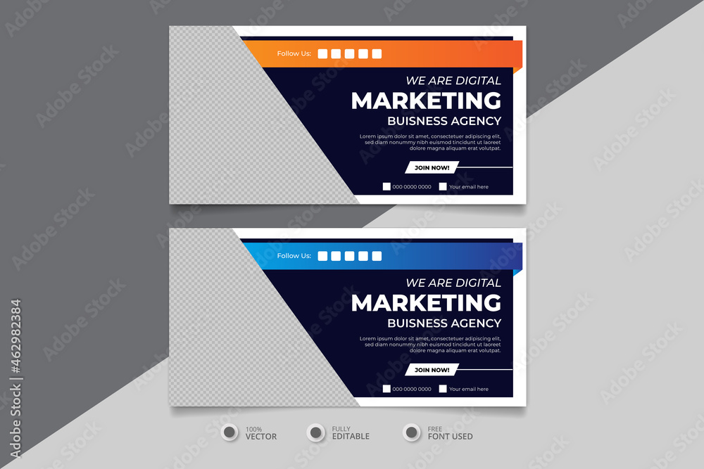 Corporate professional creative business banner design template, banner ...