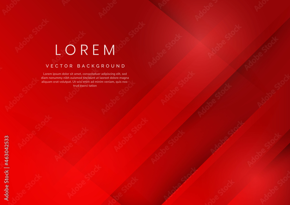 Abstract red gradient geometric diagonal background. Stock Vector ...