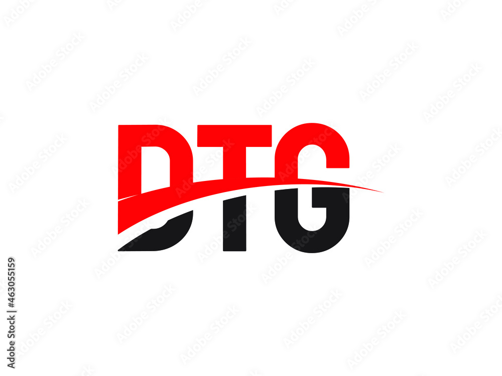 DTG Letter Initial Logo Design Vector Illustration Stock Vector | Adobe ...