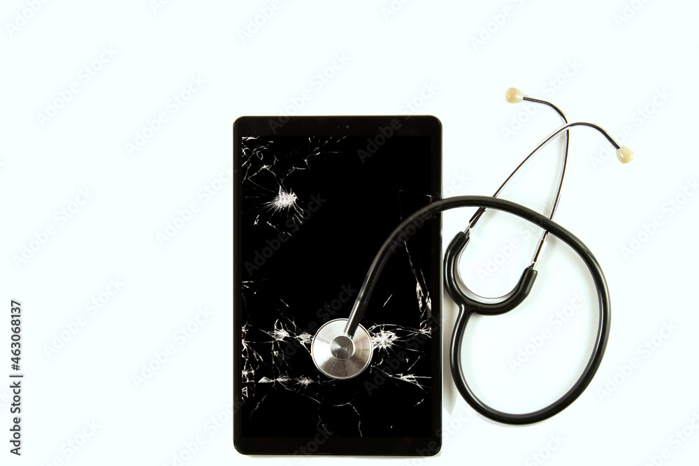 GSM diagnostics, faulty screen, broken screen on tablet, broken screen ...