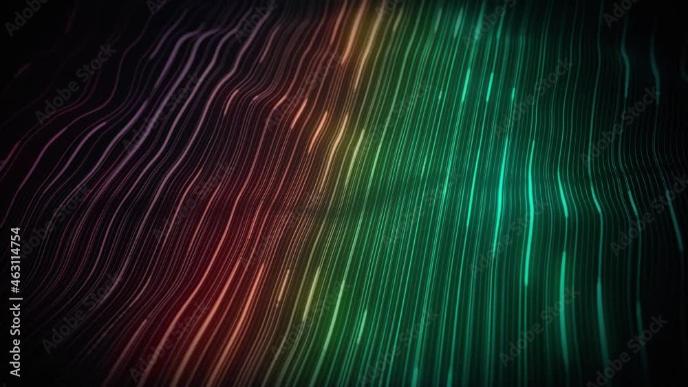 Abstract Gold Strings Waving Fx Background Loop/ 4k animation of an ...