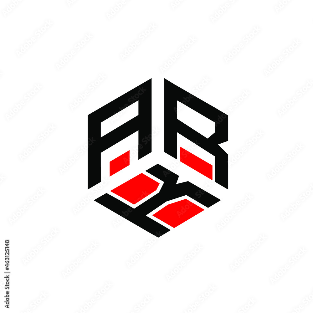 ARK letter logo design on white background.ARK creative initials letter ...