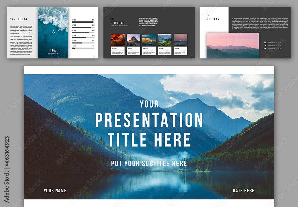 Simple Presentation Layout Stock Template | Adobe Stock