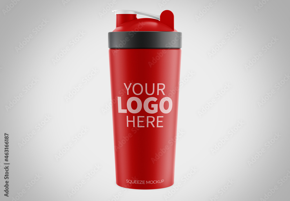 Shaker Bottle Mockup Stock Template | Adobe Stock