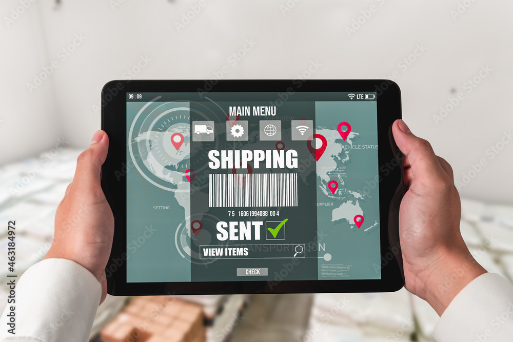 Warehouse management innovative software in computer for real time ...