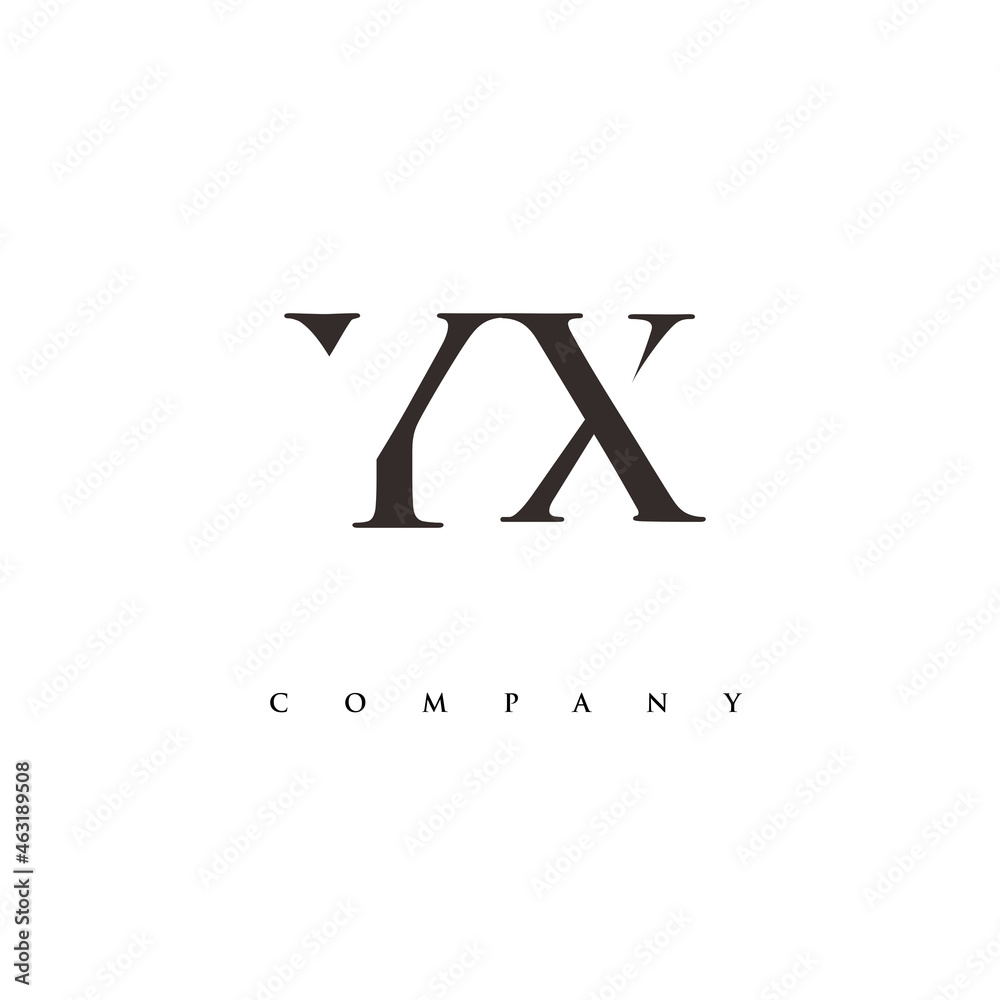 initial YX logo design vector Stock Vector | Adobe Stock