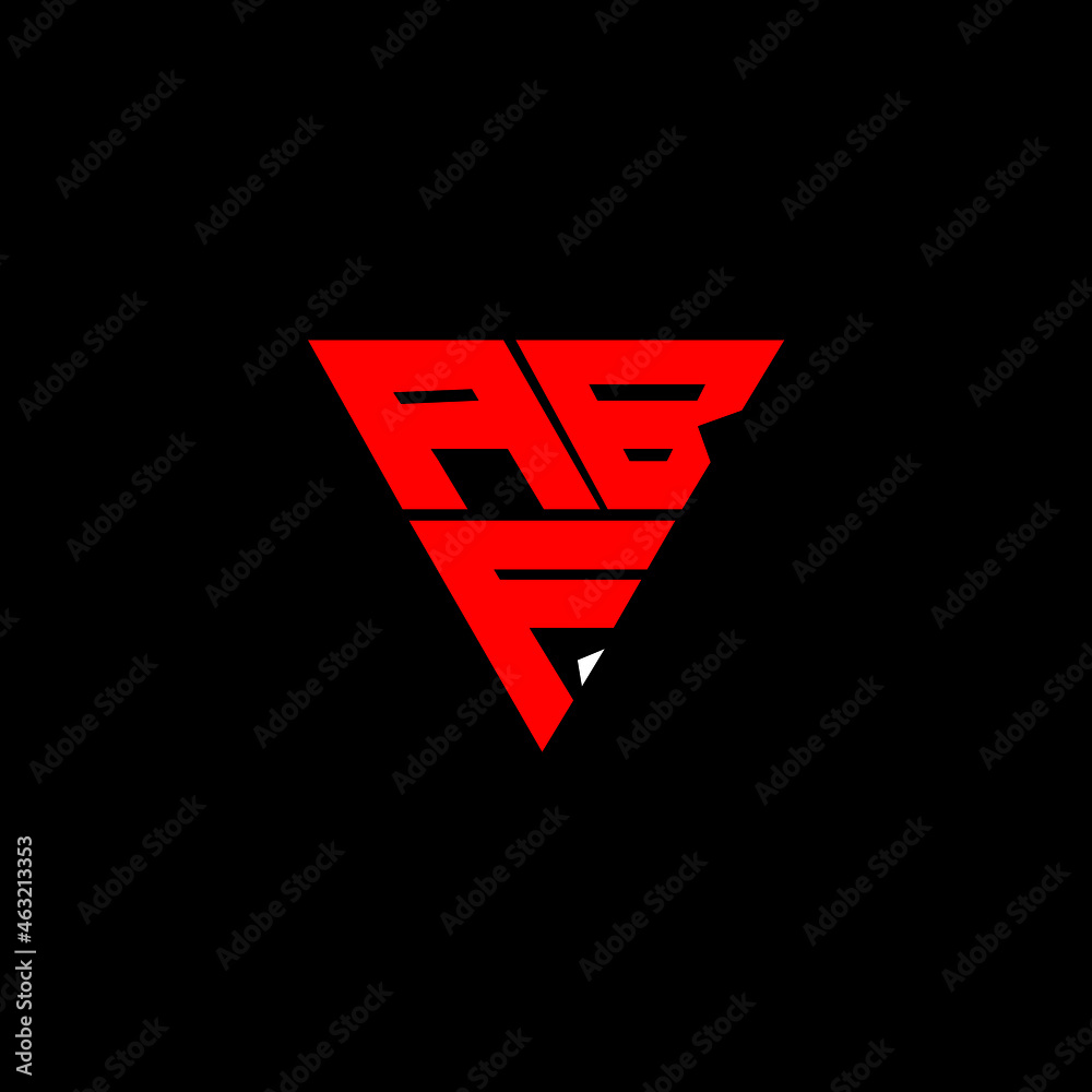 ABF letter logo design on black background.ABF creative initials letter ...