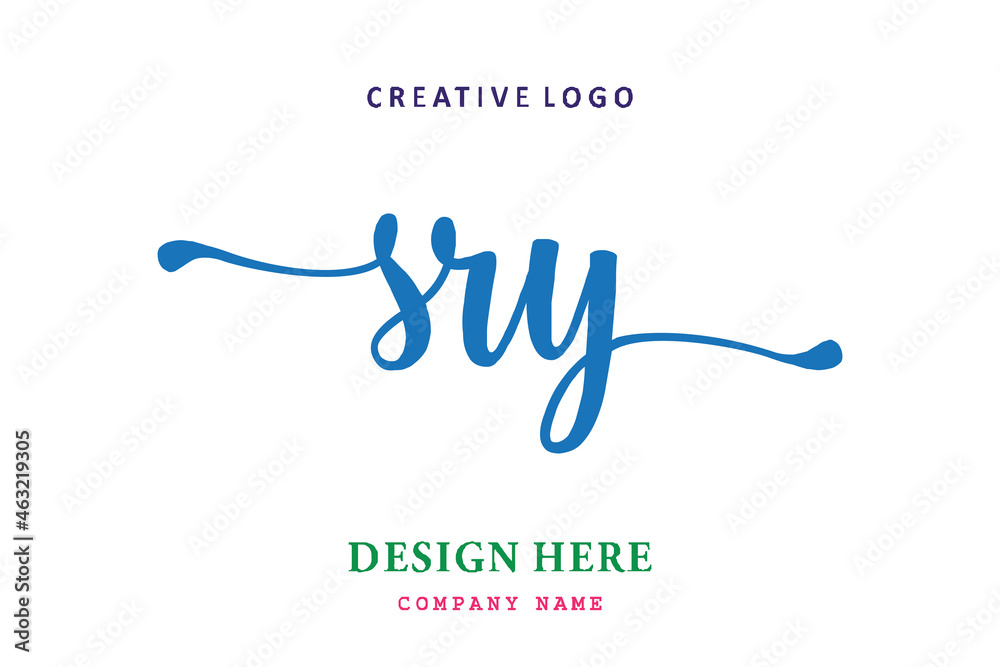 SRY lettering logo is simple, easy to understand and authoritative ...