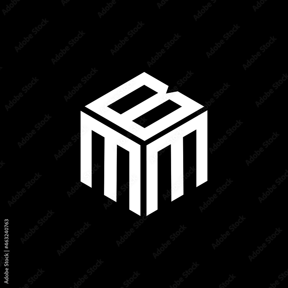 BMM letter logo design on white background. BMM creative initials ...