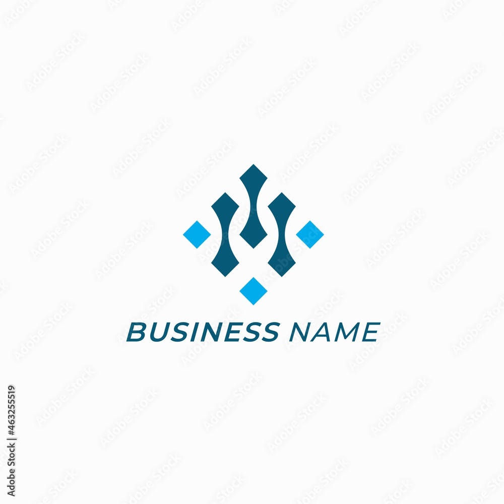 logo design square letter M Stock Vector | Adobe Stock