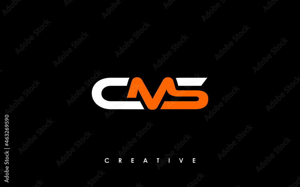 CMS Letter Initial Logo Design Template Vector Illustration Stock ...