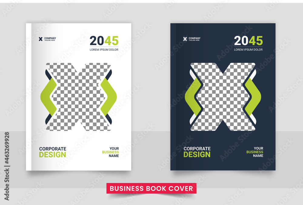 Business brochure cover design or annual report and company profile or ...