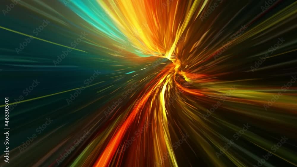 Video „Wormhole through time and space, warp through science fiction ...