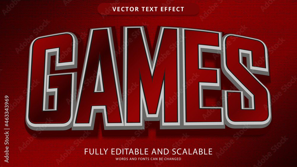 game text effect editable eps file Stock Vector | Adobe Stock