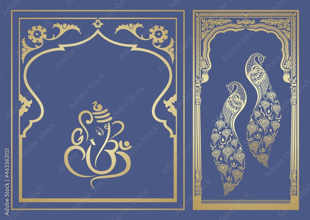 Hindu icons, Hinduism ,cultural heritage , India , Asia Stock Vector ...