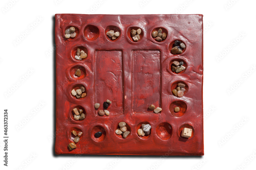 Reconstruction of roman board game Tabula Lusoria. Private recreational ...