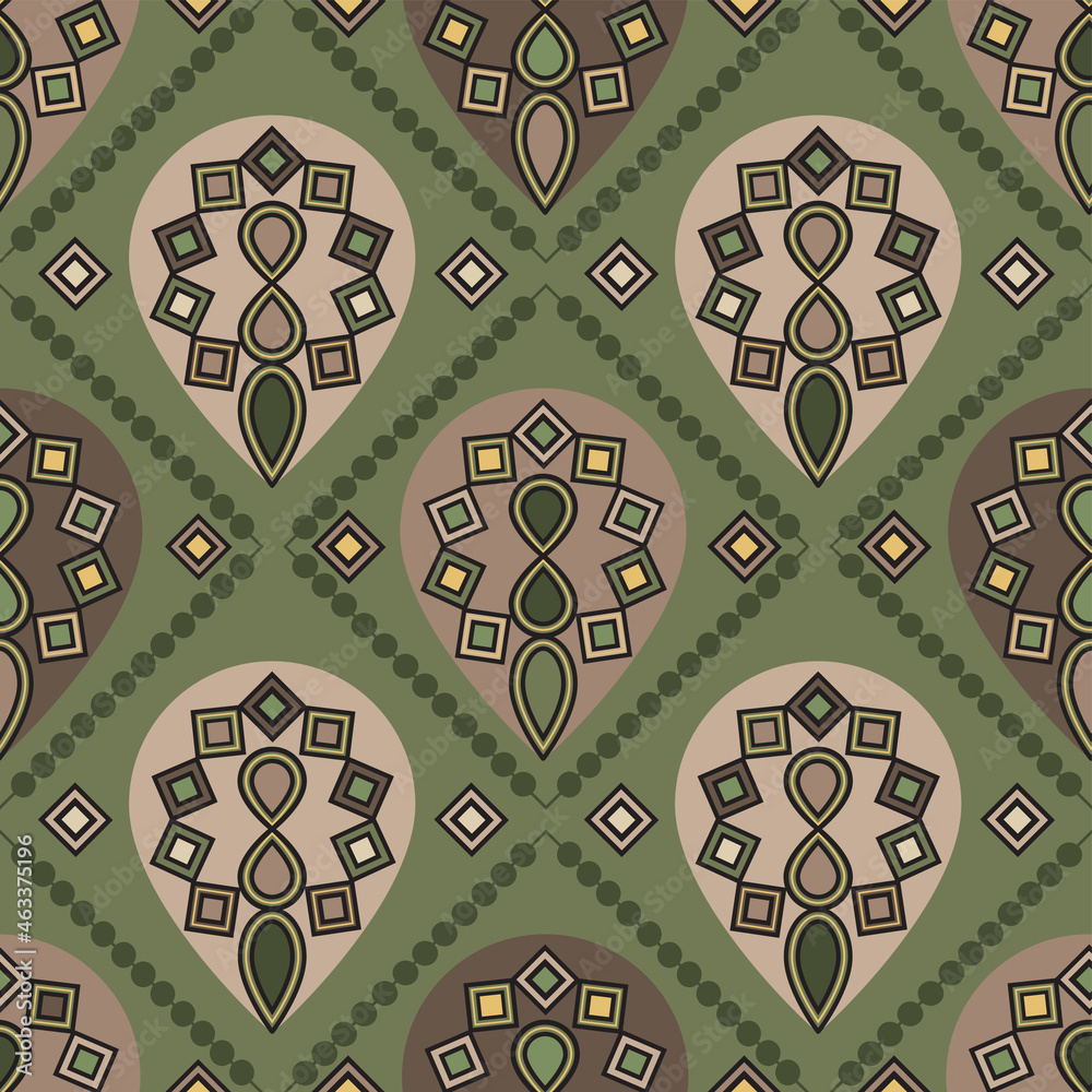 Seamless African Shweshwe Design Pattern for Fabric and Textile Print ...