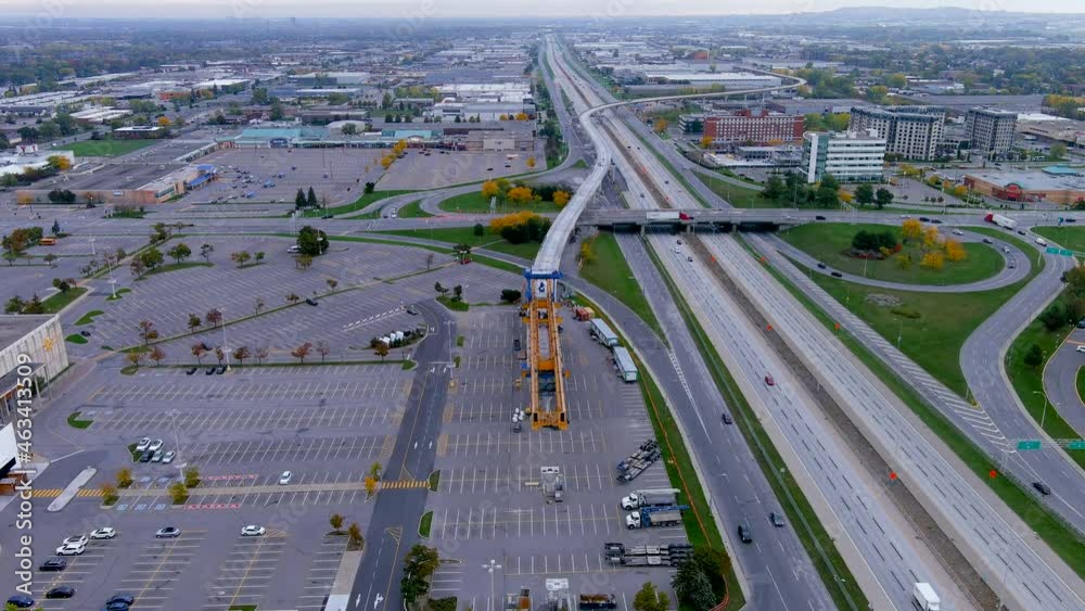 Montreal, Canada - OCTOBER 11, 2021: Construction site of the new ...