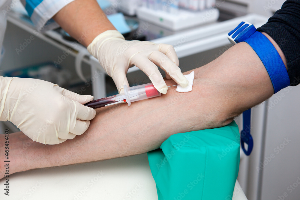 blood sampling procedure for analysis in a medical laboratory Stock ...