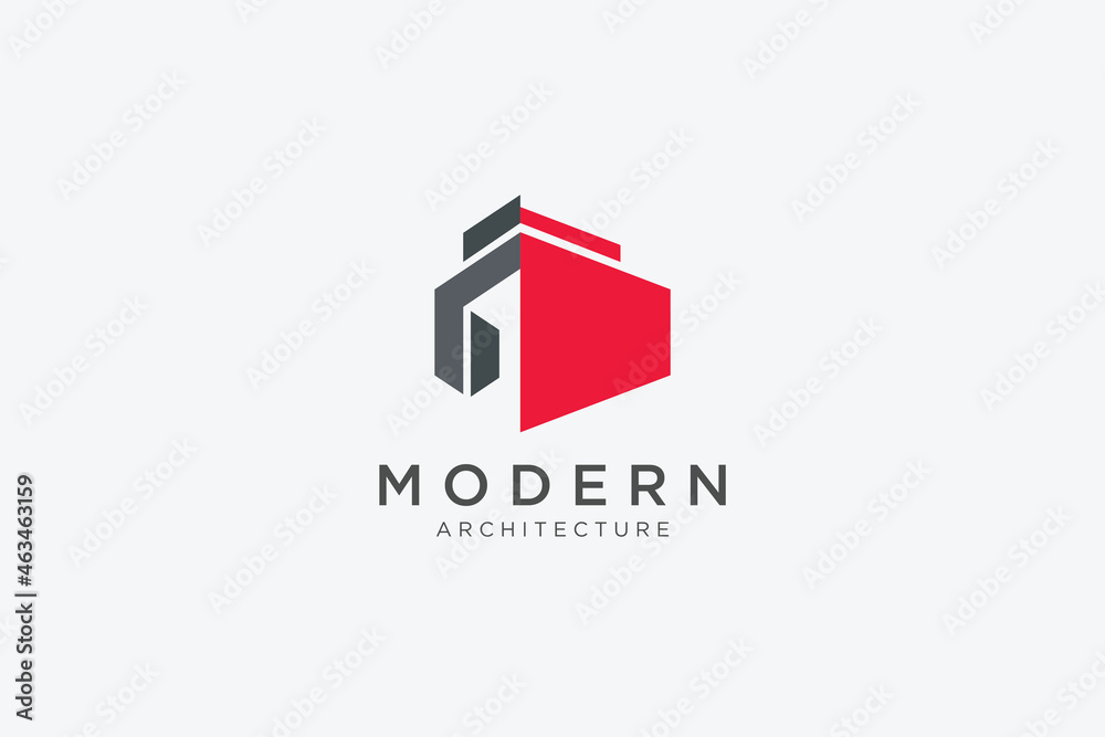 modern building logo design template, vector building usable for ...
