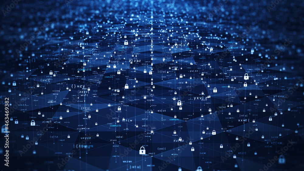 Data protection background is a concept in cybersecurity and privacy ...